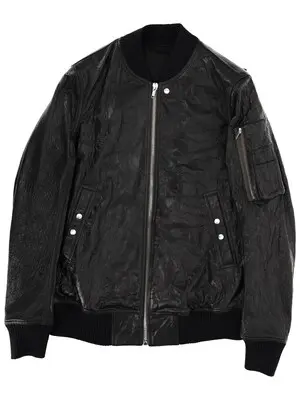 Rick Owens Bomber Jacket "classic Flight - Black