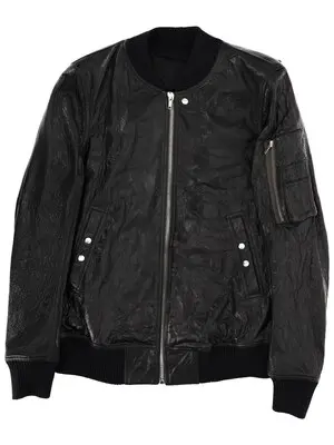 Rick Owens Classic Flight Bomber Jacket - Black