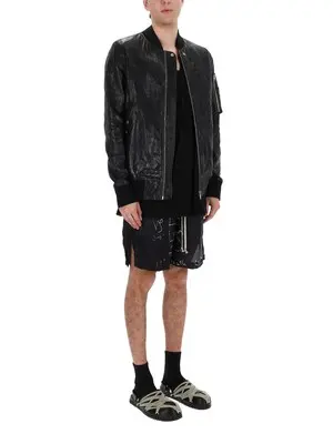 Rick Owens Classic Flight Bomber Jacket - Black