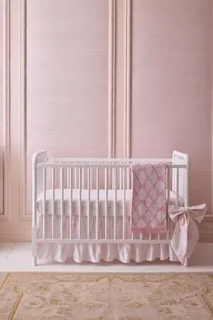 LoveShackFancy Embroidered Crib Skirt