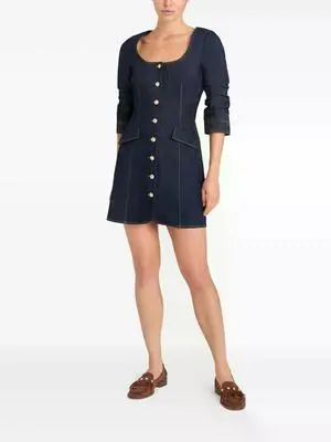 Cinq À Sept Caidin Button Jean Dress - Blue
