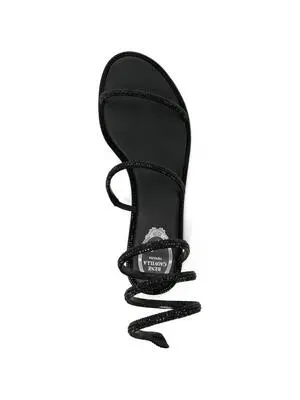 Rene Caovilla Cleo Embellished Sandals - Black