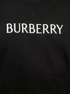 Burberry Logo Printed T-shirt - Black