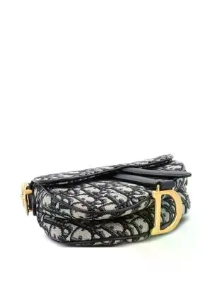Dior Saddle Handbag Oblique Canvas Mini Shoulder Bag - Blue