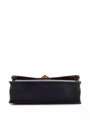 LOUIS VUITTON Vavin Chain Wallet Nm Damier With Leather Crossbody Bag - Black