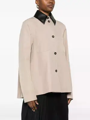 Sportmax Pleated-back Jacket - Neutrals
