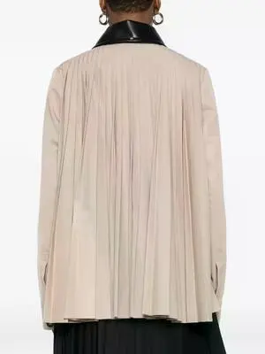 Sportmax Pleated-back Jacket - Neutrals