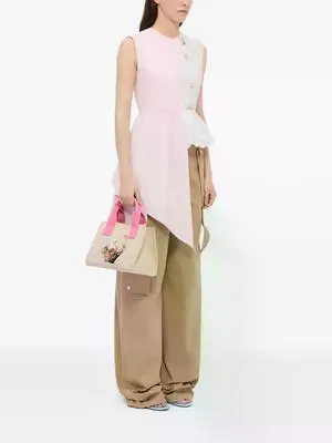 MSGM Printed Tote Bag - Neutrals