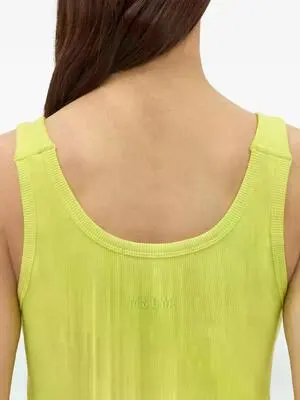 MSGM Tie Strap Top With Pearl Embellishments - Yellow