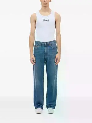 MSGM Distressed Regular Fit Jeans