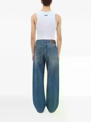 MSGM Distressed Regular Fit Jeans
