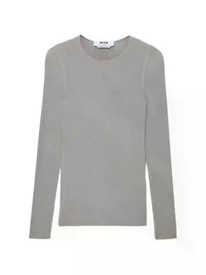 MSGM Long-sleeve Ribbed Top