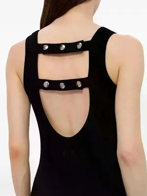 MSGM Stud-detail Midi Dress