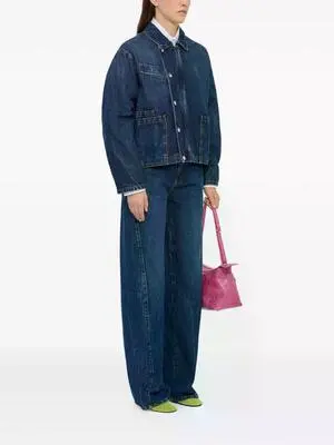 MSGM Patch-pocket Denim Jacket - Blue