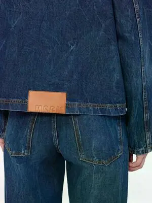 MSGM Patch-pocket Denim Jacket - Blue