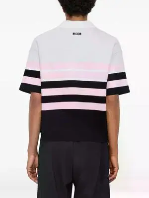 MSGM Striped Polo Shirt