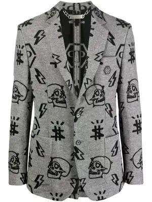 Philipp Plein Graphic-print Blazer