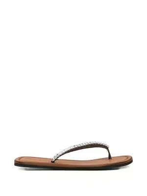 GIUSEPPE ZANOTTI Sandals With Crystal Embellishment - Brown