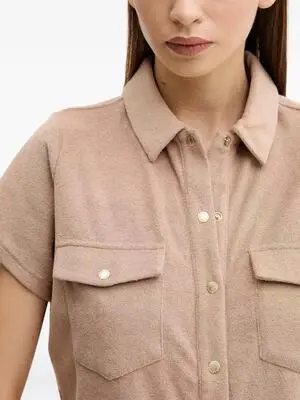 Melissa Odabash Cheryl Buttoned Drawstring Playsuit