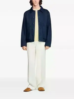 Sandro Denim Worker Jacket - Blue