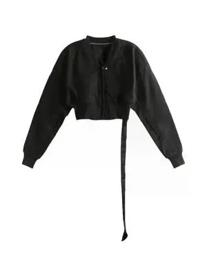 Rick Owens Flight Cropped Jacket - Black