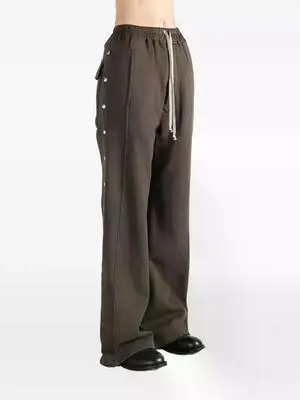 Rick Owens Wide Leg Button Trousers - Brown