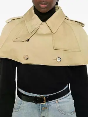 Burberry Buttoned Cropped Jacket