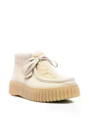 Clarks Torhill Shearling-panel Boots