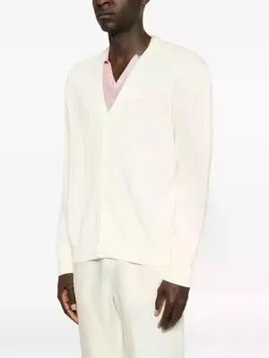 Lacoste Ribbed Button Cardigan