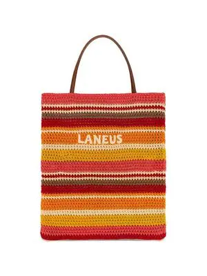 LANEUS Striped-pattern Shoulder Bag