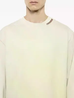 LANEUS Stitching-detail Sweatshirt