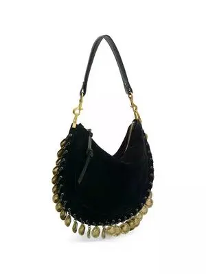 Isabel Marant Étoile Oskan Soft Medallions Half-moon Shoulder Bag - Black