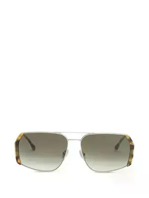 Isabel Marant Étoile Willo Geometric-frame Sunglasses - Silver