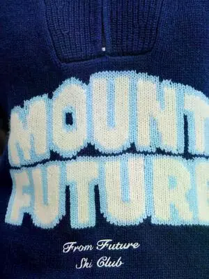 From Future Striped Half-zip Sweater