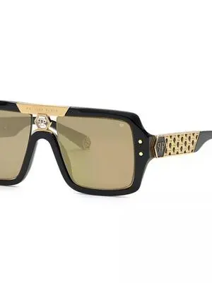 Philipp Plein Logo-plaque Square-frame Sunglasses