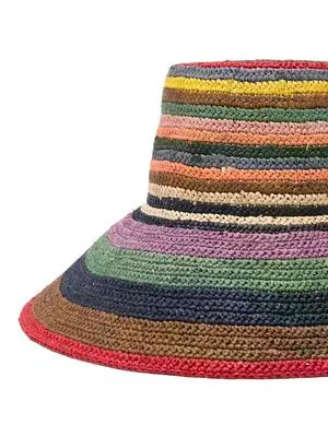 Dsquared2 Striped Straw Sun Hat
