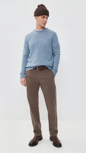 Nn07 Lee Lightweight Merino Sweater - Denim Blue