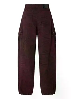 Pinko Animal-print Cargo Pants