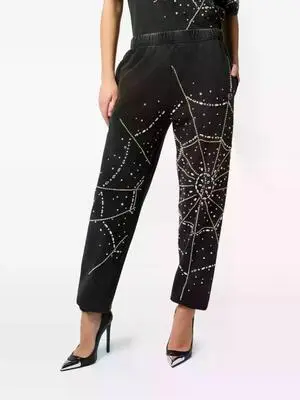 Philipp Plein Embellished Spiderweb Joggers