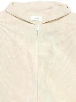 LARDINI Hooded Zip-up Cardigan