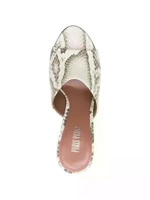 Paris Texas Nina Snake-effect Sandals