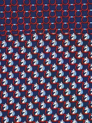 FERRAGAMO Pegasus-print Silk Tie