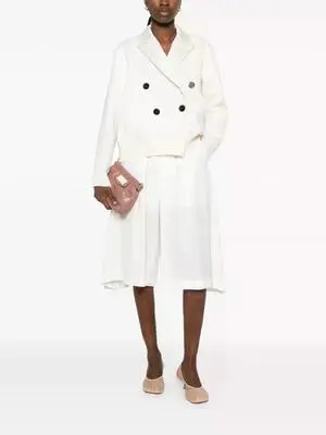 Sacai Belted Pleated Shorts