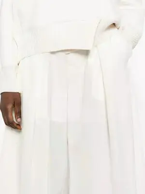 Sacai Belted Pleated Shorts