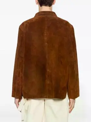 BODE Patch Pocket Suede Overshirt