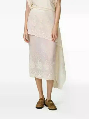 Pnk Knee Length Skirts