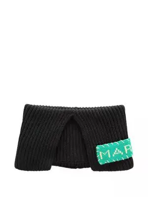 Marni Ribbed Scarf - Black