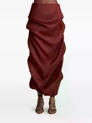 Khaite Olula Draped Skirt