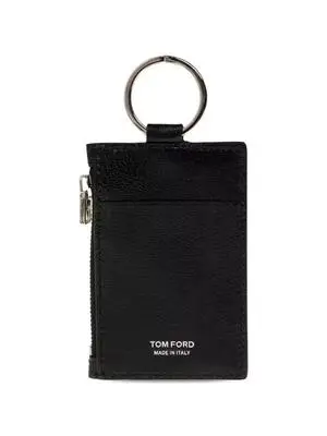 TOM FORD Grained Leather Cardholder - Black