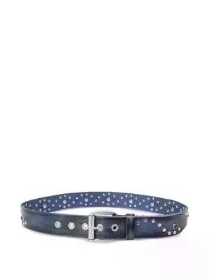 Our Legacy Vortex Leather Belt - Blue